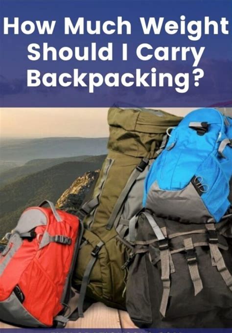 How Much Should My Backpack Weigh