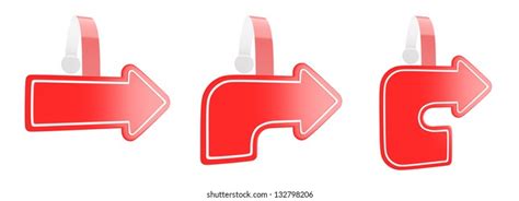 Red White Background Massege Icon Stock Vector Royalty Free