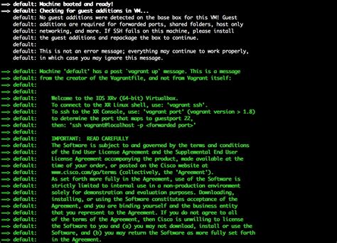 xr toolbox part 1 ios xr vagrant quick start ios xr application