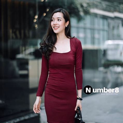 💥💥80฿💥💥 ส่ง 10 ตัว คละแบบได้ 75฿ 🦄 Dress เดรสกระโปรง แขนยาว คอเหลี่ยม คอกว้างเบาๆ ทรงเข้ารูปอวด