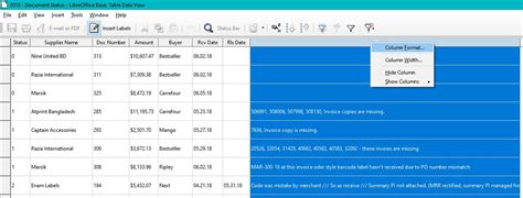How Can I Wrap Text At Table Database English Ask Libreoffice