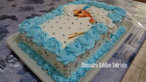 Alexandre Galdino Télo Bolos Bolo Elsa Frozen