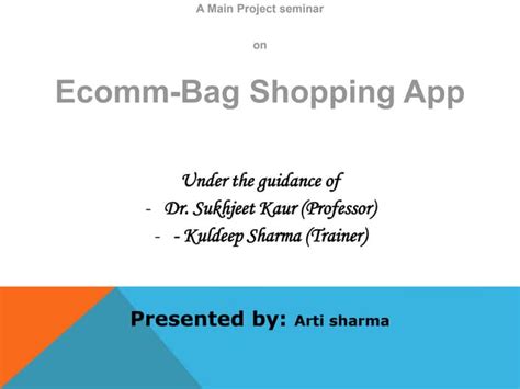 e commerce shopping for developing a shopping ecommerce site ppt