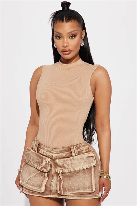 Charlotte Crew Neck Top Nude Fashion Nova Basic Tops And Bodysuits