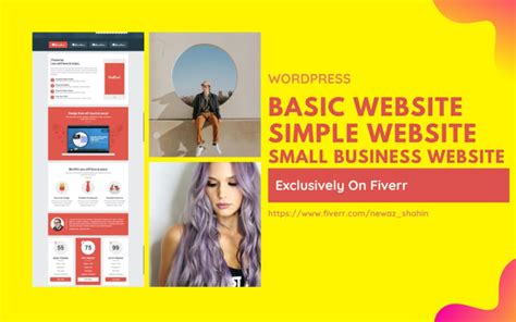 create basic website simple website or basic wordpress website