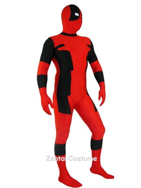 Classic Dealpool Spandex Deadpool Zentai Suit Zentai Suits Tights