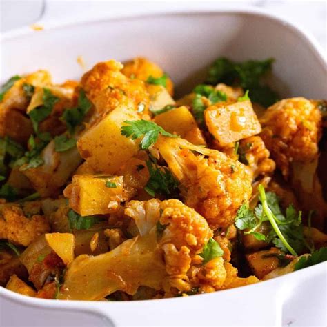 Aloo Gobi Indian Potato Cauliflower Curry Recipe Cart