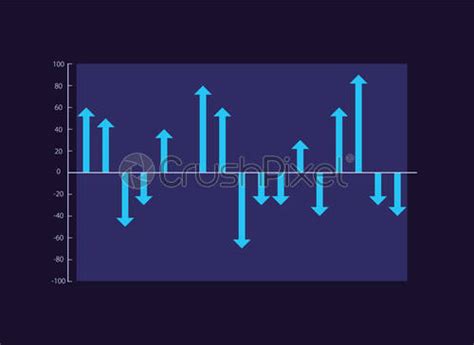 Two Directions Arrows Infographic Chart Design Template For Dark Theme Stock Vector 6271723