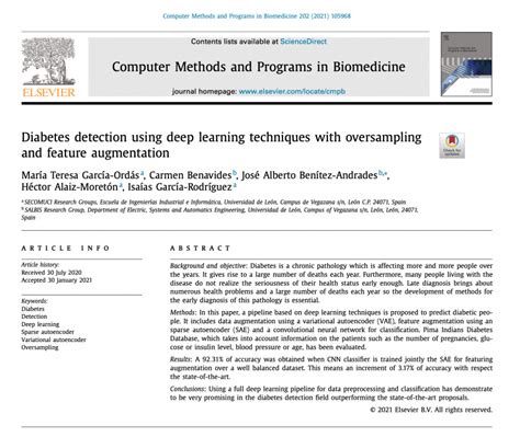 diabetes detection using deep learning techniques with oversampling and