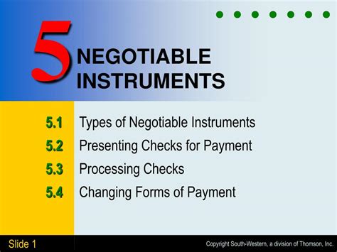Ppt Negotiable Instruments Powerpoint Presentation Free Download
