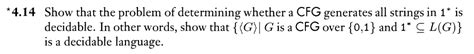 Solved Show That The Problem Of Determining Whether A CFG Chegg