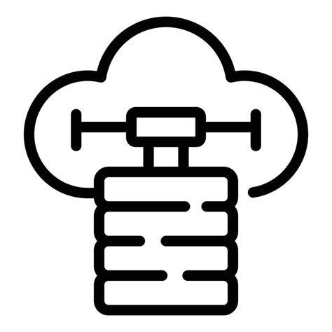 Server Network Icon Outline Style 15911590 Vector Art At Vecteezy