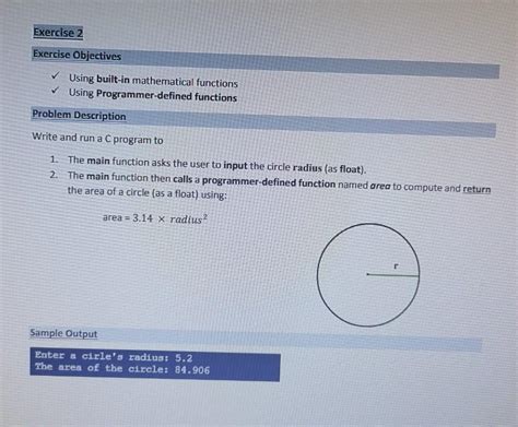 solved exercise 2 exercise objectives using built in
