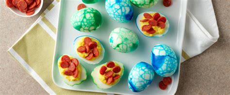 Pepperoni Dinosaur Deviled Eggs Hormel® Pepperoni