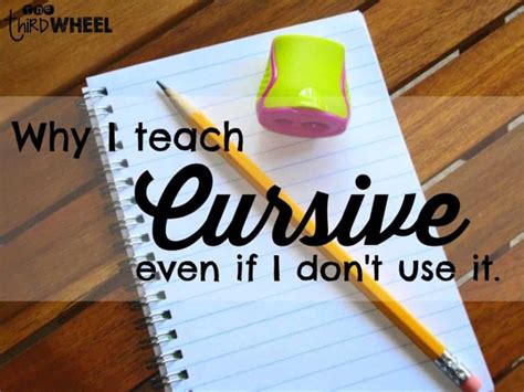 Why I Teach Cursive Even If I Don T Use It Differentiated Teaching