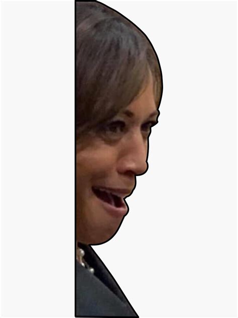 Kamala Meme Face Sticker For Sale By Poetatoes Redbubble