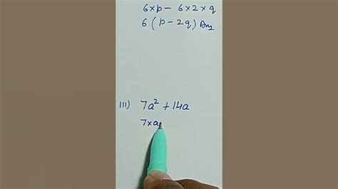 Class 8 Factorisation Chapter 12 Ex 12 1 Q 2 And 3 All Parts Solved Maths Class8maths