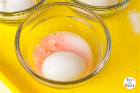 Fizzing Easter Egg Dyeing Science Experiment
