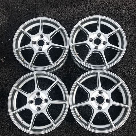 【傷や汚れあり】【562】enkei Racing Rsm 15インチ5j 45 アルミホイール4本 エンケイレーシングの落札情報詳細