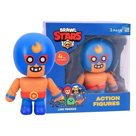 Brawl Stars El Primo Luchador Spanish Wrestler Fighting Belt Figure Pmi