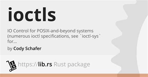 Ioctls — Rust Api For Unix Librs