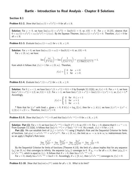 bartle intro to real analysis solutions ch 8 pdf pdf limit