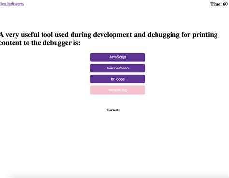 Github Sixfourdevjavascript Code Quiz Web Apis Challenge Code Quiz