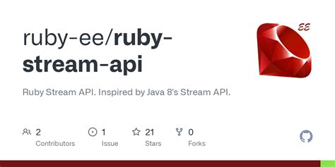 GitHub Ruby Ee Ruby Stream Api Ruby Stream API Inspired By Java S Stream API