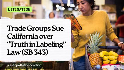 Trade Groups Sue California Over Truth In Labeling” Law Sb 343