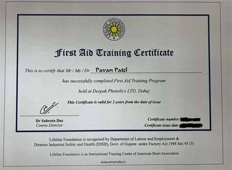 Pavan Patel On Linkedin Firstaid Safetyleadership Professionaldevelopment