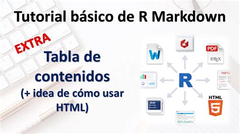 Tabla De Contenidos Tutorial Básico De R Markdown Youtube