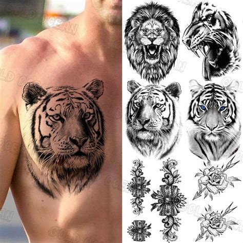 White Tiger Tattoo On Thigh