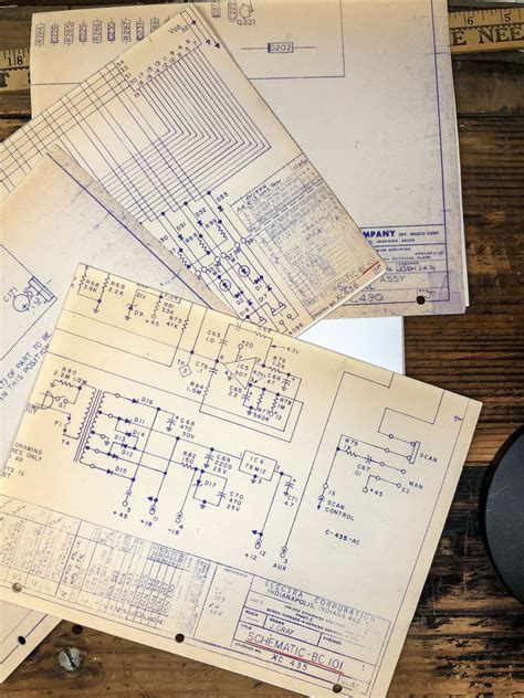 Radio Scanner Set 4 Large Schematics Orig Vintage Audio Store
