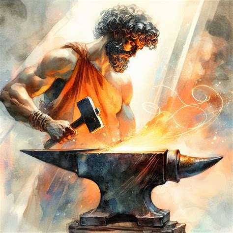 Hephaistos Greek God Of The Forge Raiart