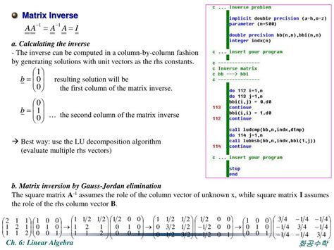 Ppt Part B Linear Algebra Vector Calculus Chap 6 Linear Algebra Matrices Vectors