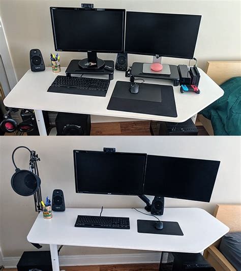 Ultimate Dual Monitor Desk Setup Desk Setup Dual Ultimate Dual Monitor Desk Setup Desk Setup Dual