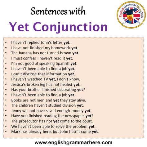 Sentences With Yet Conjunction Yet Conjunction In A Sentence In English Sentences For Yet