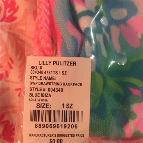 Lilly Pulitzer Bags Nwt Lilly Pulitzer Drawstring Backpack Case Poshmark