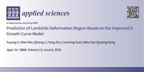 Applied Sciences Mdpi On Linkedin Prediction Of Landslide Deformation Region Based On The