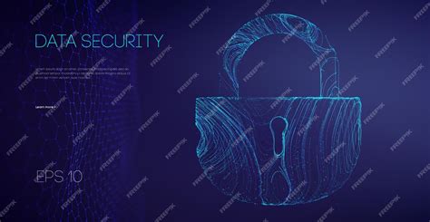 Premium Vector Data Security Binary Lock Encryption Code Computer