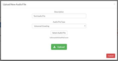 How To Add Audio Files Talkroute Support