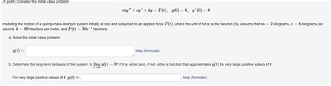 Solved Point Consider The Initial Value Problem Chegg