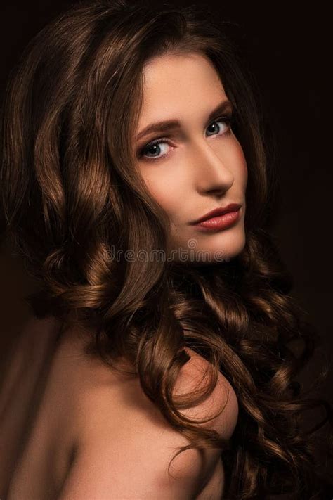 Very Woman Show Her Natural Look Stock Image Image Of Hair Head