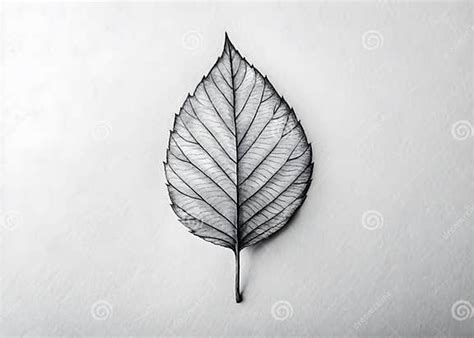 Detailed Botanical Illustration Of A Single Leaf A Visual Guide To Leaf