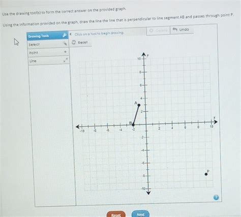 solved use the drawing tool s to form the correct answer on the provided graph using the