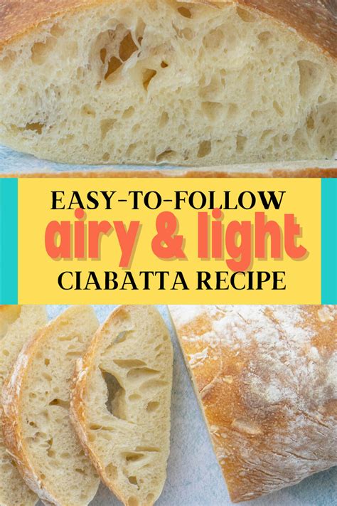 Light And Airy Homemade Ciabatta Bread Cookmorphosis
