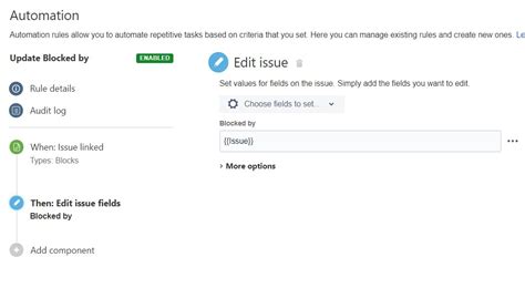 Scrum In Jira Automation Can Set A Configure Field Of An Issue To