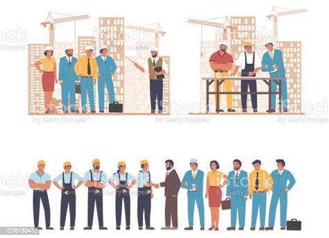 建築工程師 建築師 建築工人 平面向量圖建築行業 建築規劃向量圖形及更多握手圖片 握手 人 人力資源 Istock