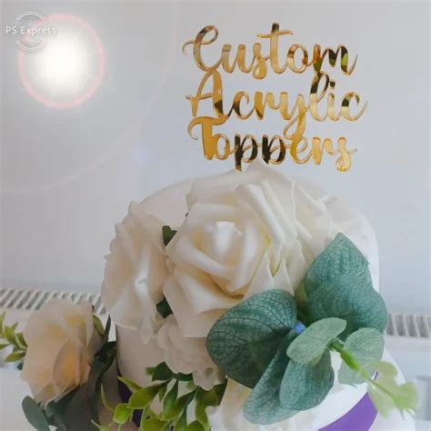 Personalised Acrylic Cake Topper 3ld Wholesale