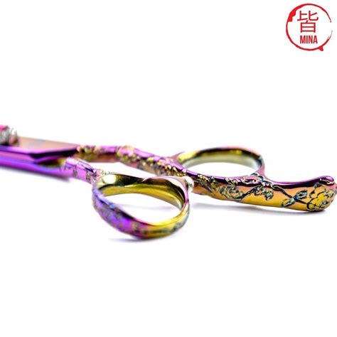 Mina Rainbow Ii Thinning Scissors Professional Hair Texturizing Tools